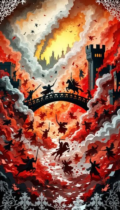 Free Paper Battle Epic Image Kirigami Papercraft Battle Download