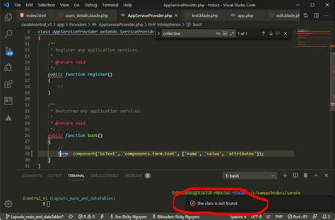 Solved Laravelcollective Html Form Custom Macro Or Component Class Not Found Error