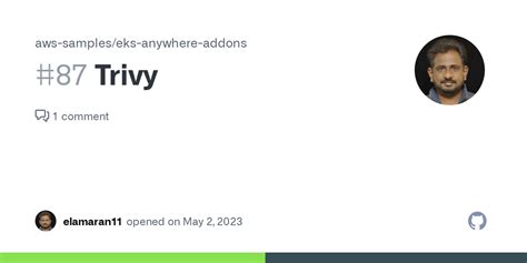trivy · issue 87 · aws samples eks anywhere addons · github