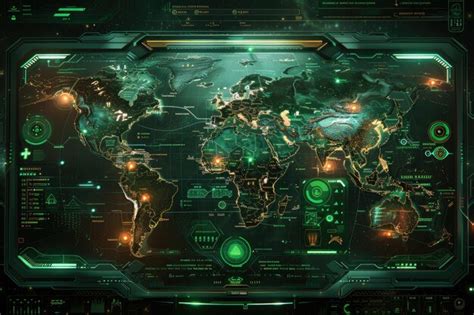Premium Photo A Futuristic Neural Network Interface Showcasing World