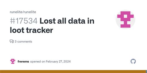 lost all data in loot tracker · issue 17534 · runelite runelite · github