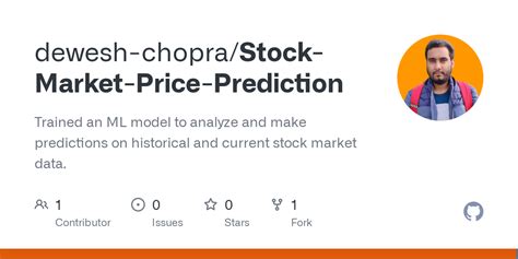 Github Dewesh Choprastock Market Price Prediction Trained An Ml