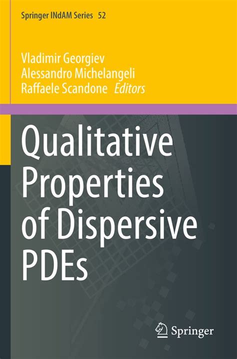Springer Indam Series Qualitative Properties Of Dispersive Pdes