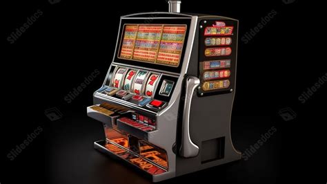 clipping path included in 3d rendering of slot machine powerpoint