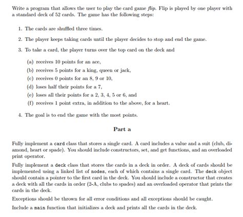 Solved Write A Program That Allows The User To Play The Card Chegg
