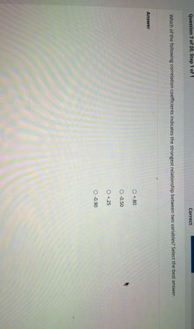 Solved Question 7 ﻿of 20 ﻿step 1 ﻿of 1correctwhich Of The