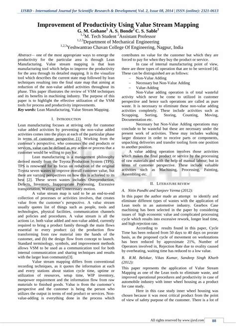 Pdf Improvement Of Productivity Using Value Stream Mapping Dokumentips