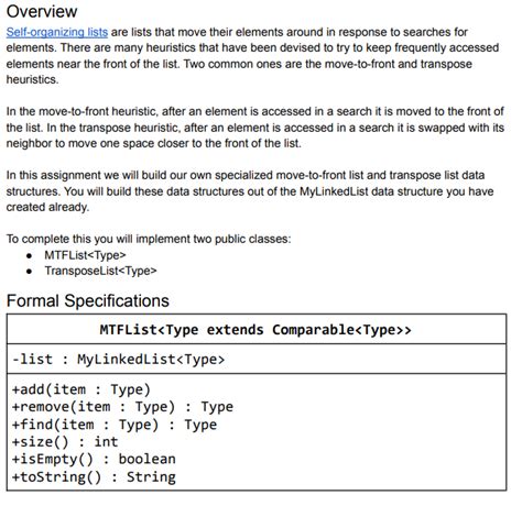 Solved Overview Self Organizing Lists Are Lists That Move