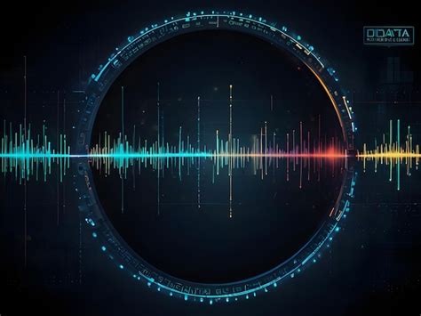 Premium Photo Data Visualization Data Network Sound Waves Effect Or