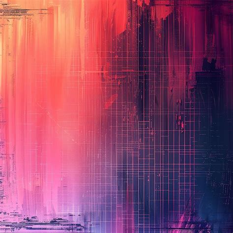 Generate Gradient Background With Cyber Or Digital Glitch Premium Ai Generated Image