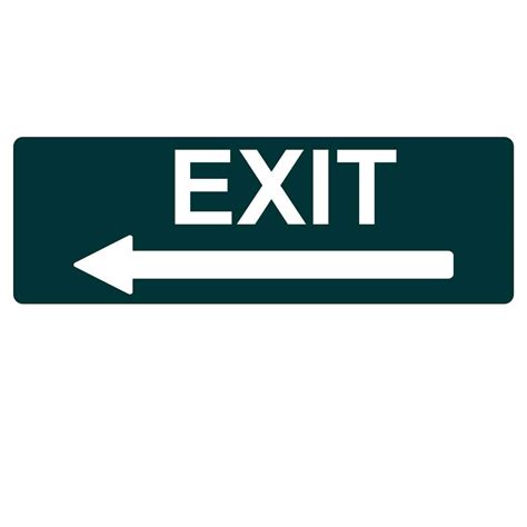 Buy JEEPL LEFT DIRECTION EXIT SIGN BOARD EXIT SIGN BOARD GENERAL SIGN BOARD EXIT INDICATION