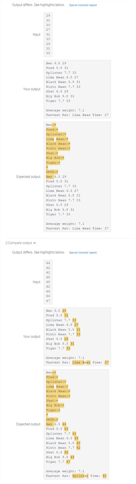 solved 7 4 lab lab rats write a program that stores the