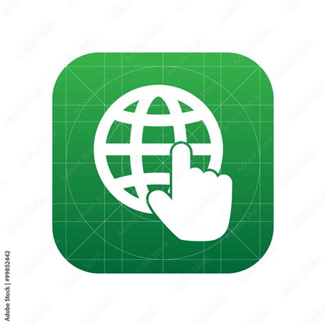 Globe Cursor Icon For Web And Mobile Stock Vector Adobe Stock