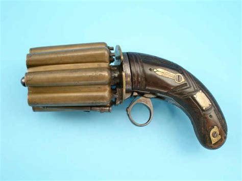 Sixteen Shot Percussion Pepperbox Pistol By M Cerwenka 1860
