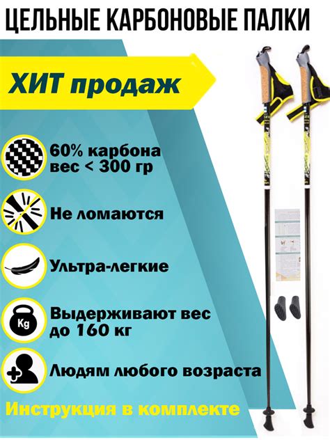 Finpole Палки для скандинавской ходьбы 110 см - купить с доставкой по ...