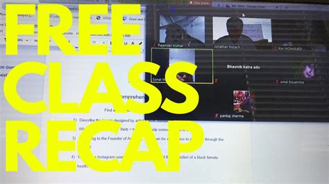 Class Recap Video Articles Youtube