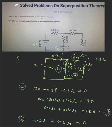 Solved Problems On Superposition Theorerbasic Electrical Engineering1