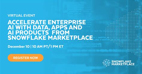 Accelerate Enterprise Ai With Snowflake Marketplace Data Apps And Ai