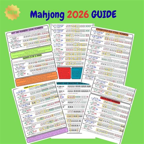 Printable Mah Jongg Card 2026 Etsy
