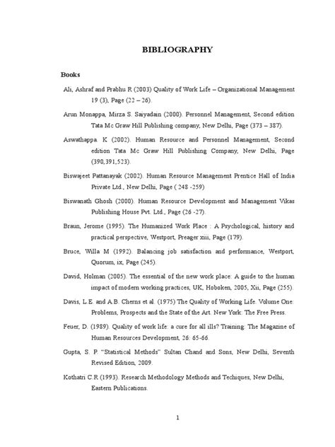 Bibliography Worklife Balance Employment Bibliography Worklife Balance Employment