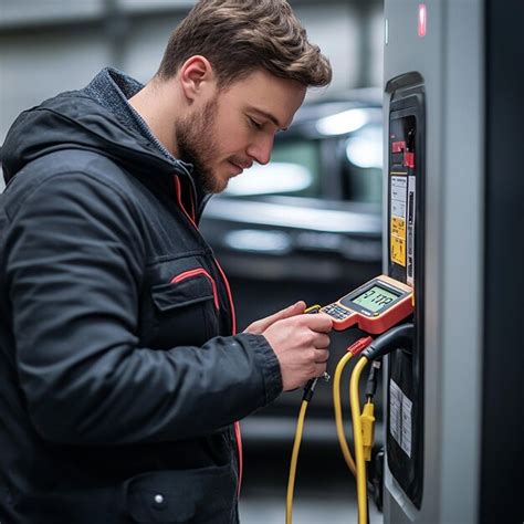 Quotelectrician Diagnosing Electrical Issue With Multimeterquot