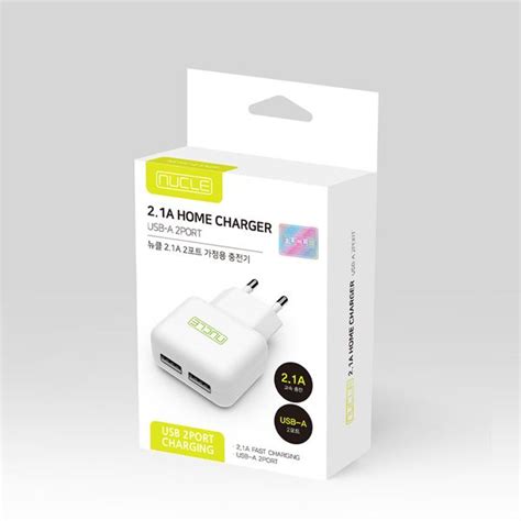 Core Attiz Nucle 2 1a 2포트 가정용 휴대폰 충전기 어댑터 충전기 C타입케이블 핫트랙스