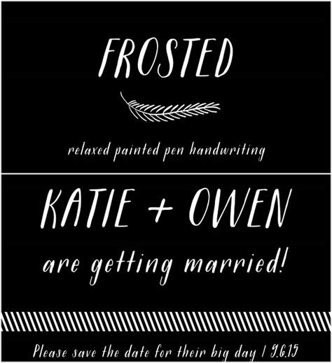 Frosted Font And Illustrations Free Download