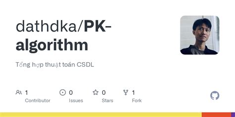 github dathdka pk algorithm tổng hợp thuật toán csdl