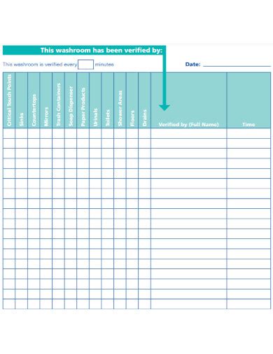 Toilet Cleaning Checklist Examples To Download