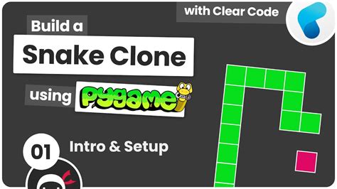 Build A Snake Clone With Pygame Intro Setup YouTube