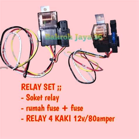 Relay Socket Relay 12v 80a Fuse Shopee Malaysia