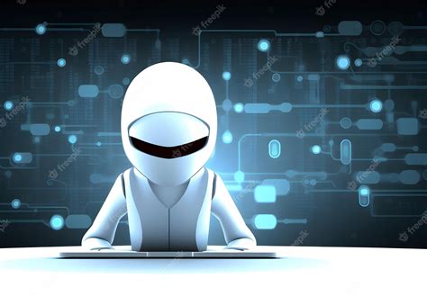 Premium Ai Image Anonymous Robot Hacker Concept Of Hacking Cybersecurity Cybercrime