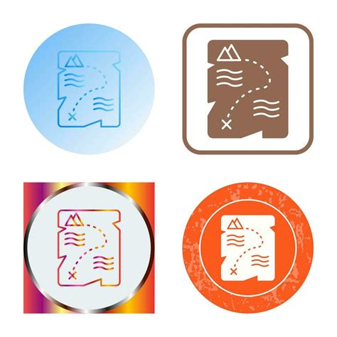 Treasure Map Vector Icon Vector Art At Vecteezy