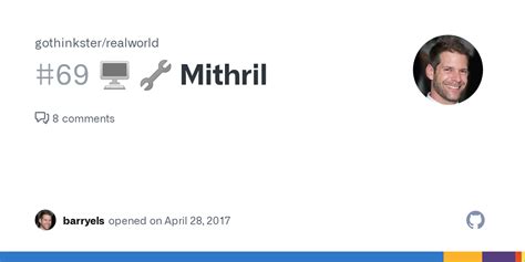🖥 🔧 mithril · issue 69 · gothinkster realworld · github
