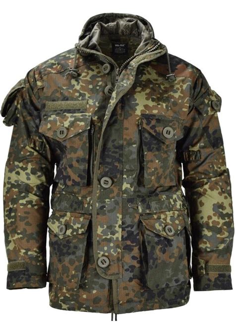 Mil Tec German Army Jacket Miltec Ripstop Smock Fleck… Gem