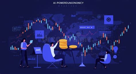 Three People Interact With Digital Financial Data Visualizations