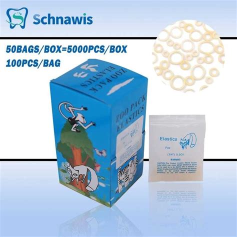 5000pcsbox Dental Rubber Band Orthodontic Ligation O Ring Orthodontics