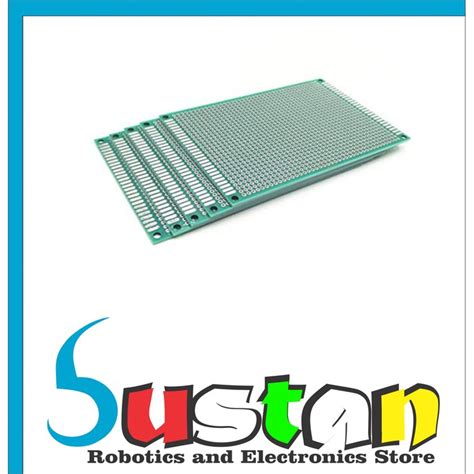 Jual Protoboard Pcb Dot Matrix Hole 4x6cm Fr4 Lubang Double Layer Through Shopee Indonesia