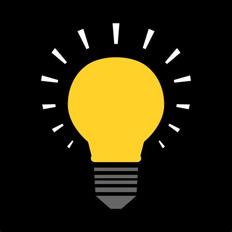 Lightbulb Vector Icon 554837 Vector Art At Vecteezy