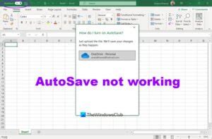 AutoSave Not Working In Excel Word Or PowerPoint