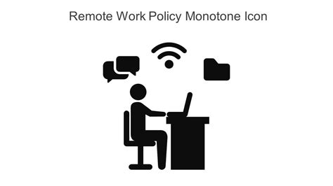 Remote Work Policy Monotone Icon In Powerpoint Pptx Png And Editable Eps Format PPT PowerPoint
