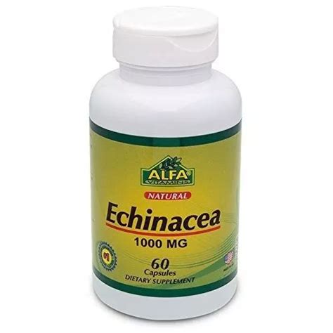 Echinacea 1000 Mg 60 Cápsulas Soporte Del Sistema Inmune Envío Gratis