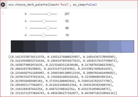 Choosing Dark Color Palettes In Seaborn
