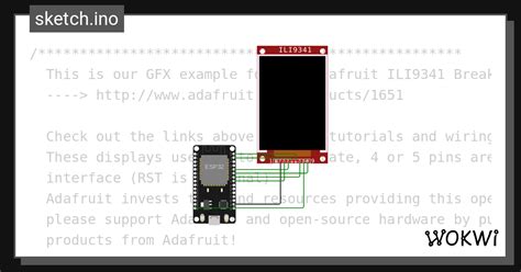 Adafruit ILI Copy Wokwi ESP STM Arduino Simulator