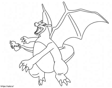 Dracaufeu Pokemon 2 Coloring Page