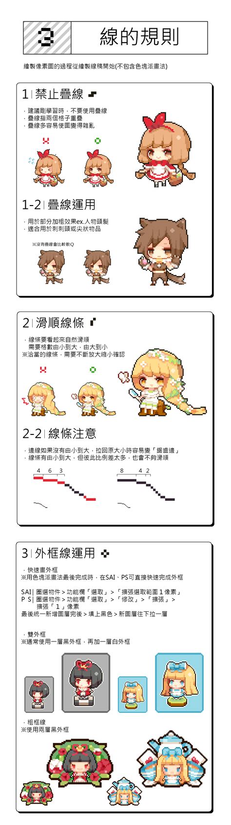 千穗 [推廣 像素 Pixel Art]如果你是最近開始嘗試繪製像素的朋友，歡迎參考這篇像素入門哇內容純以個人方向推廣所製作，如有任何