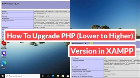 actualización php xampp descarga extrae e instala la última versión