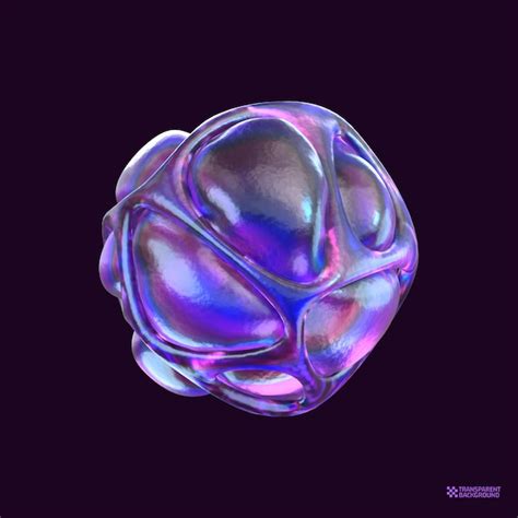 Premium Psd 3d Render Abstract Hologram Geometric Shape