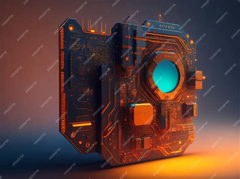 Premium Ai Image Electronic Cicuit Board Technology Background