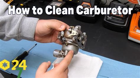 How to Clean Carburetor on John Deere Mower | Remove, Clean and Install Carburetor - YouTube